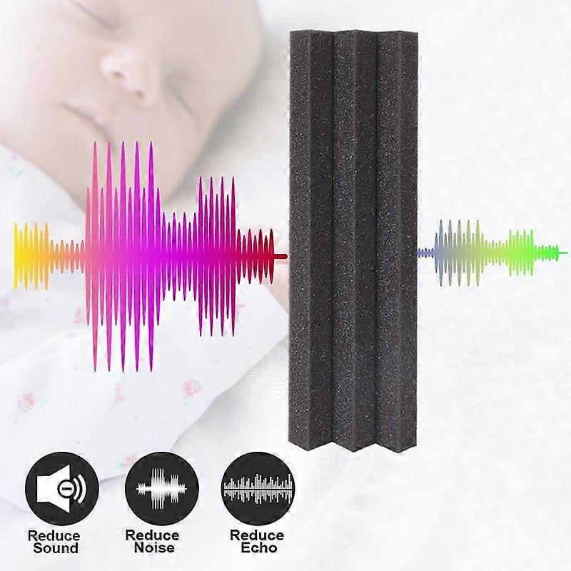 24 Pcs Bass Traps Acoustic Foam Panels Sound Proof Padding,Studio Foam ...
