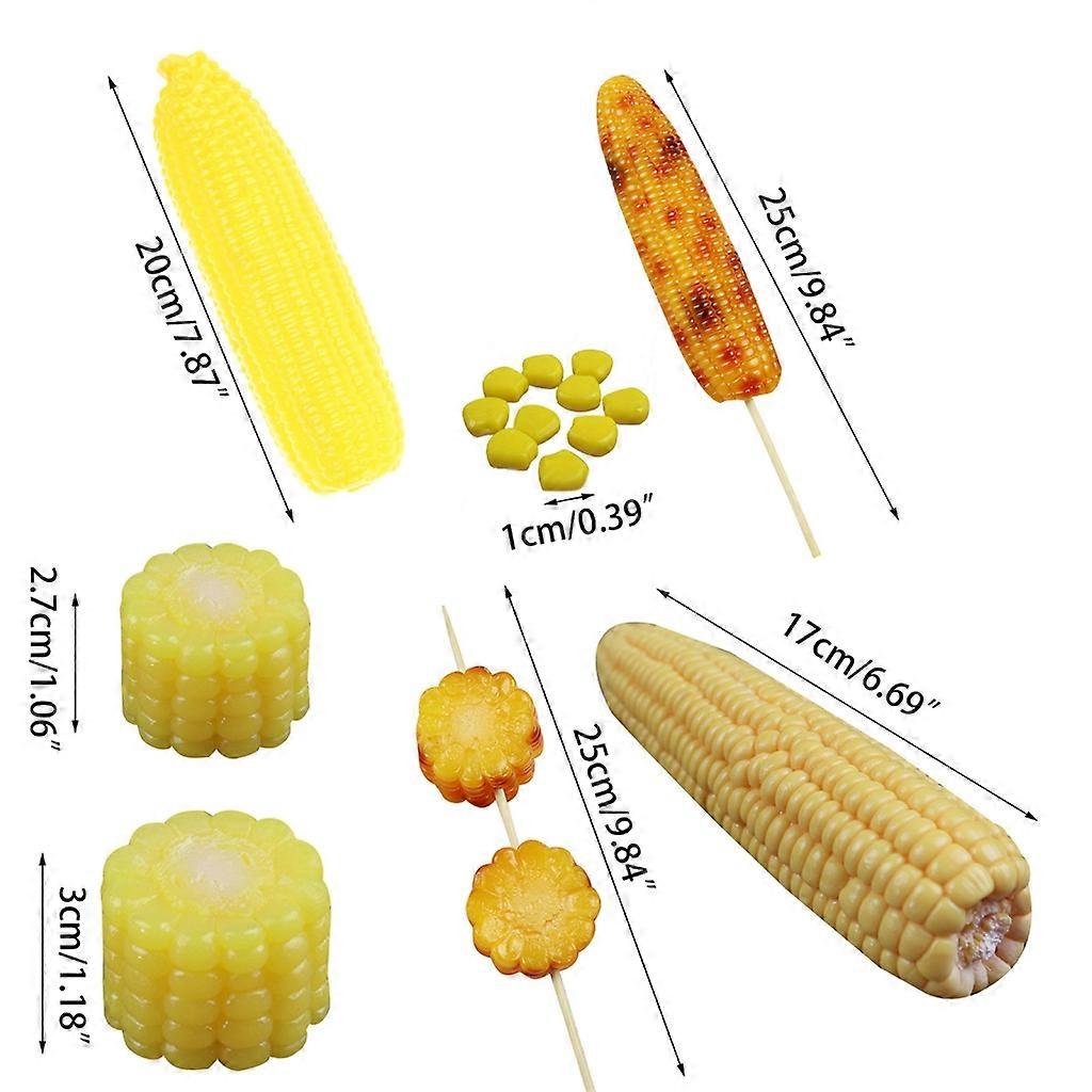 Artificial Corn Stick Simulation Vegetable Model Lifelike Food Display ...