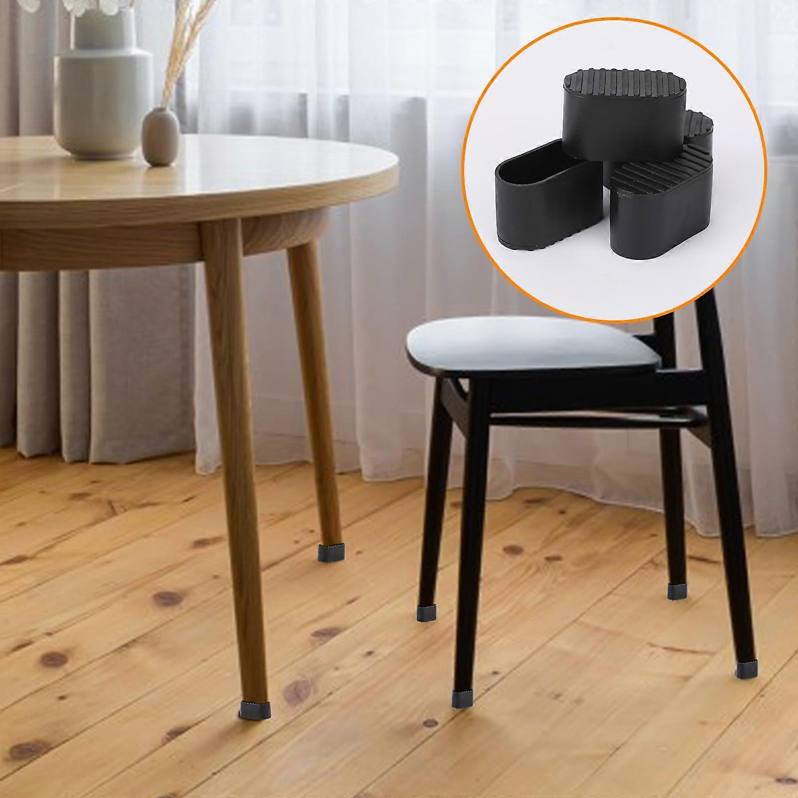 Oval Chair Leg Caps 24Pcs Anti-Slip Furniture Legs Protectors to ...