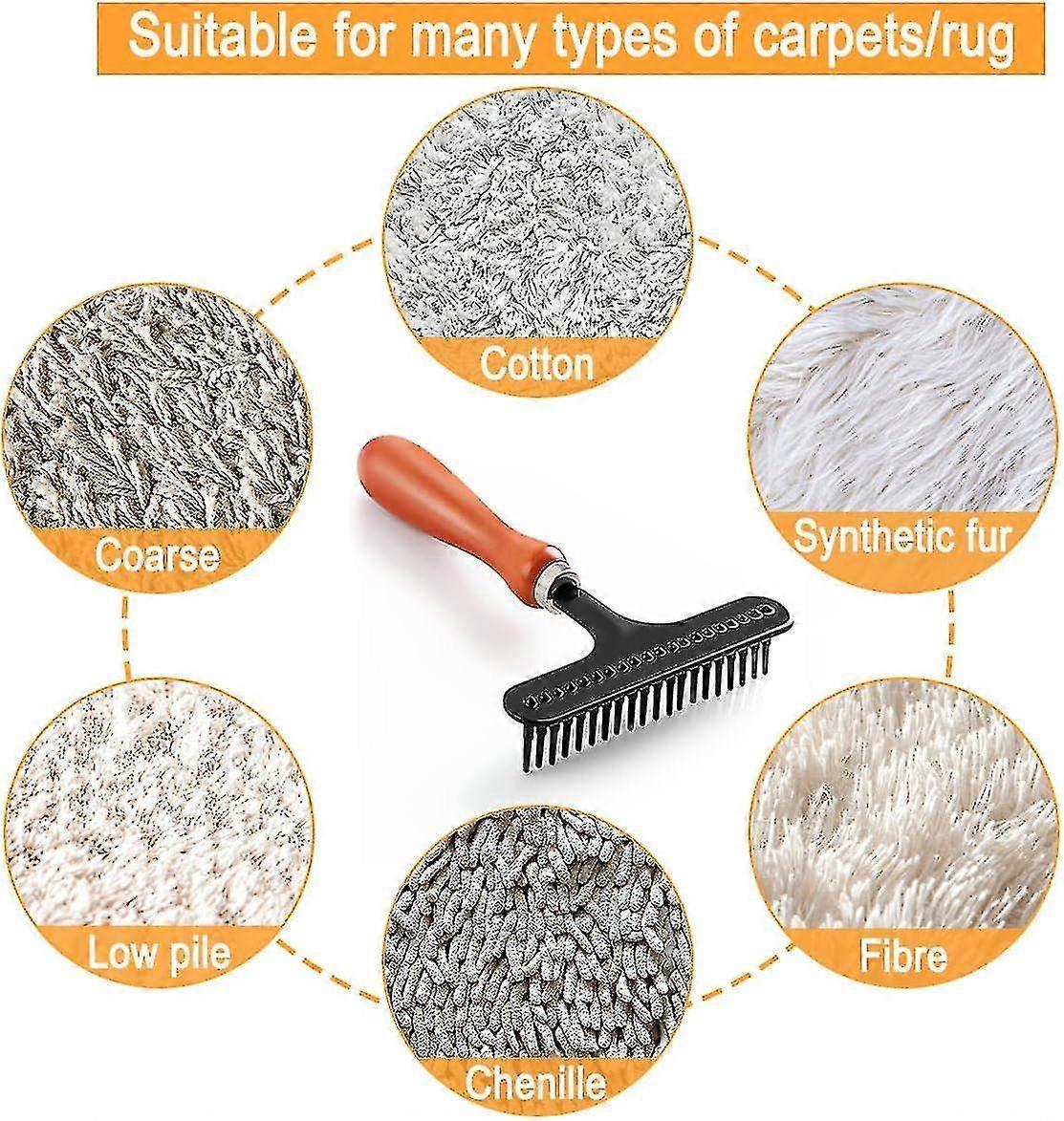 Carpet Rake, Hand Held Carpet Rake, Making Carpets Fluffy Again, Clean ...