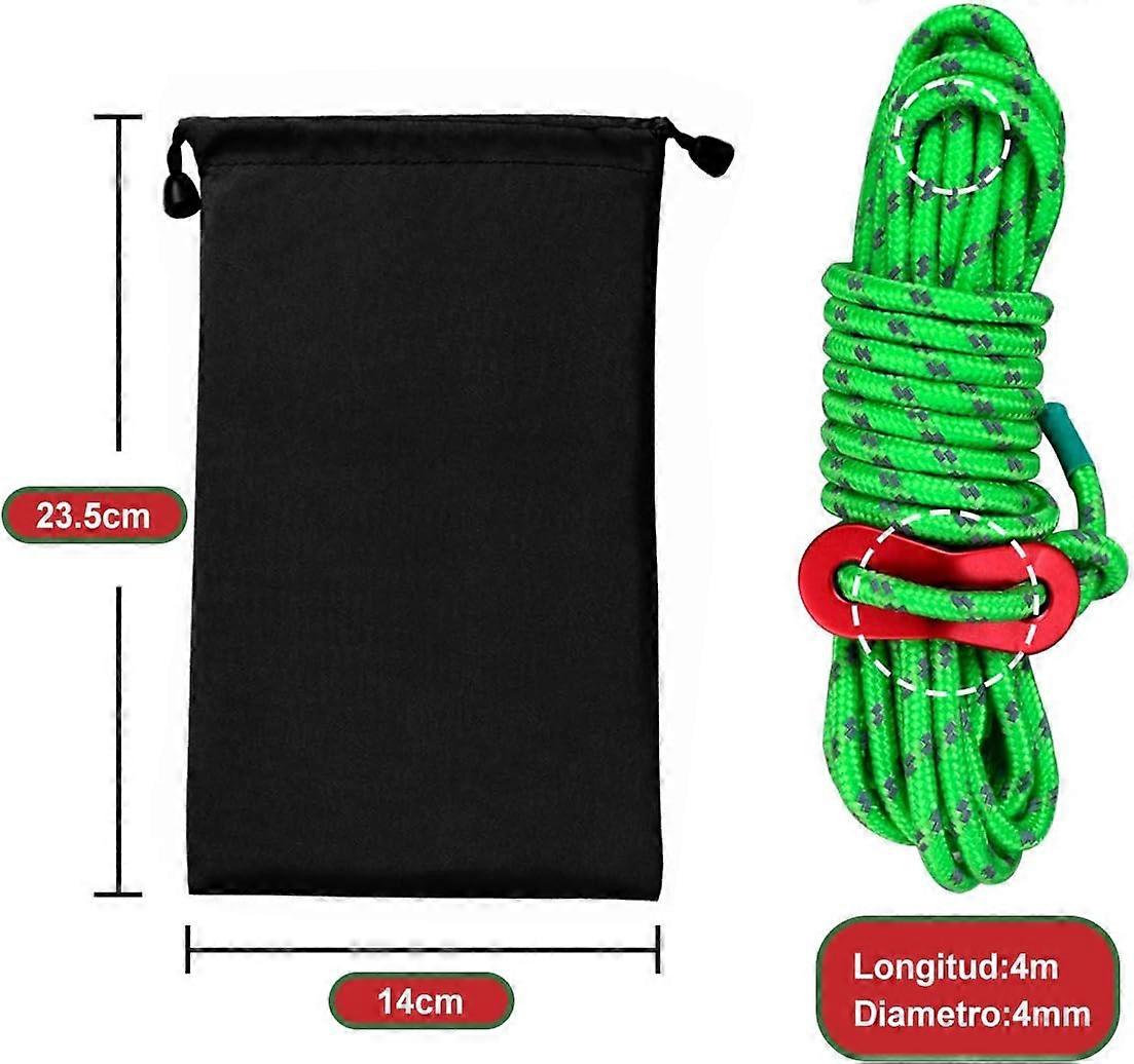8 Pack Reflective Tent Guy Ropes, Light-Weight Tent Guide Lines Cord ...
