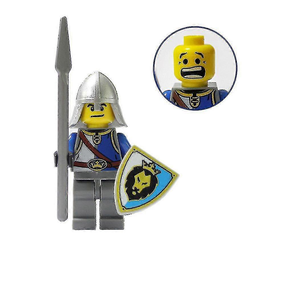 8pcs/set Knight Action Figures Kids Gift Block Toys With Medieval ...