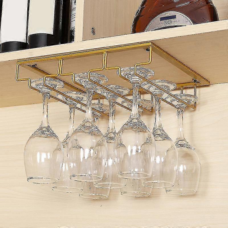 jkw Wine Glasses Rack Under Cabinet Stemware Rack Wine Glass Hanger ...