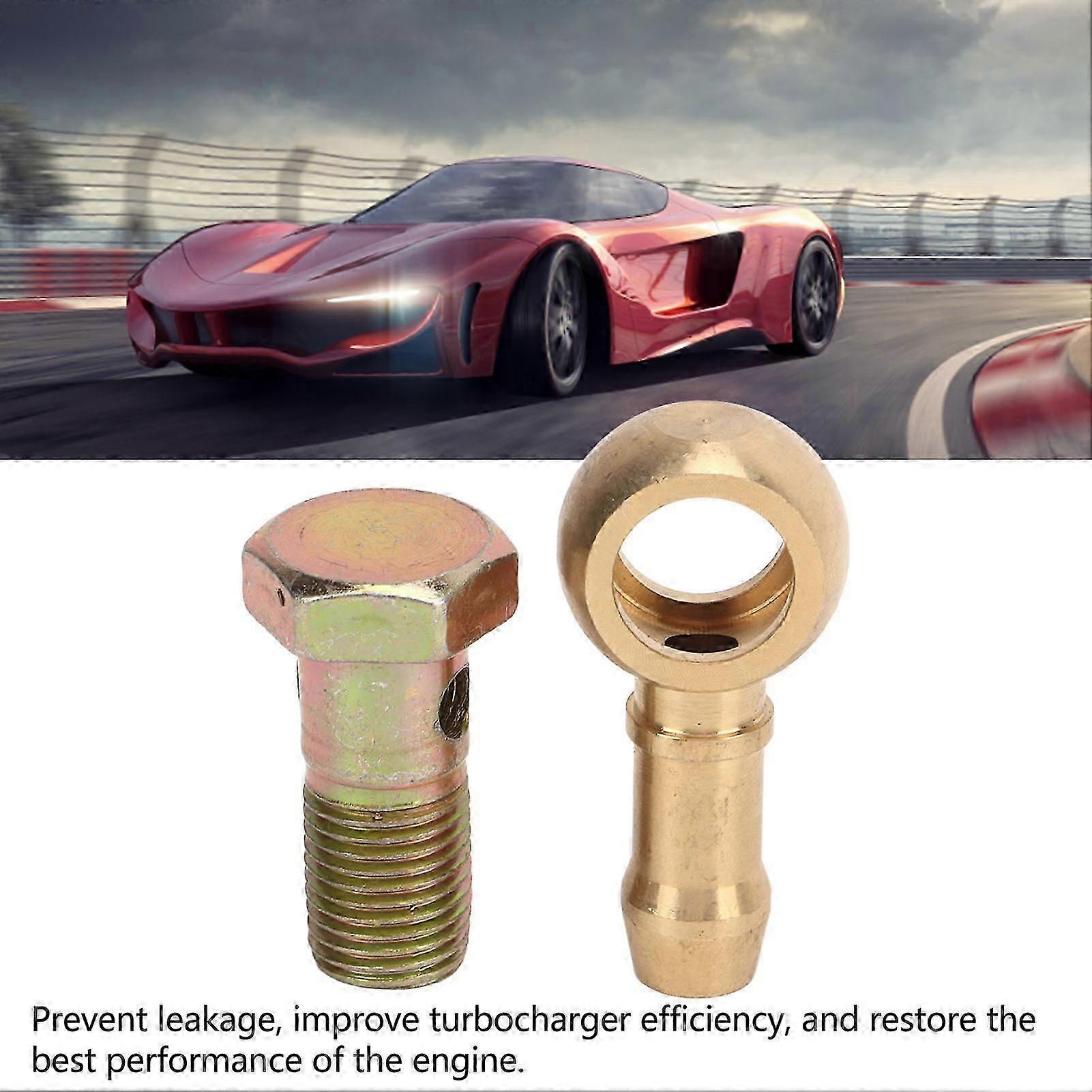 M12 X 1.5mm Banjo Bolt Fitting Kit with 2 Washers Aluminum Alloy Banjo ...