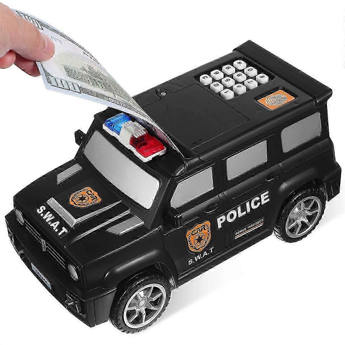 Digital Fingerprint Piggy Bank Police Car Kids Password Piggy Bank ...