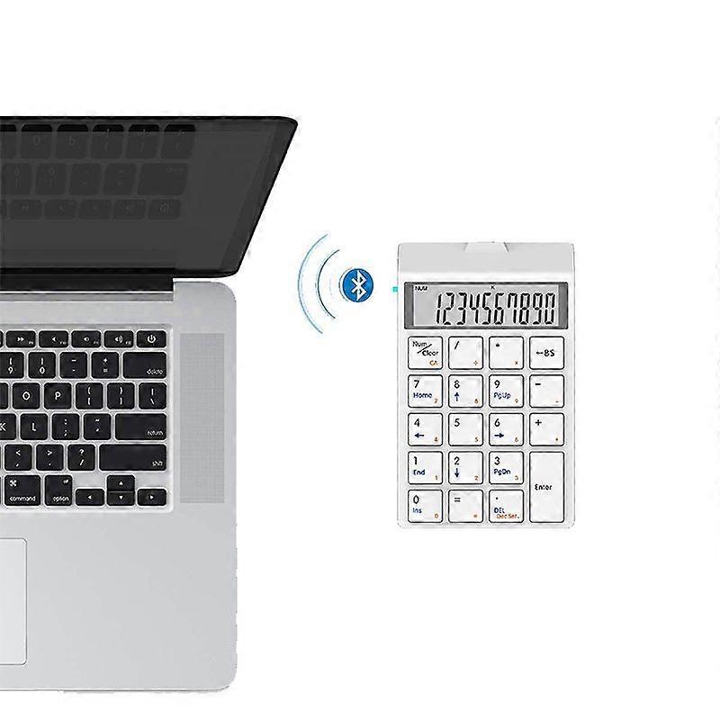 2 in 1 Bluetooth Number Pad 19 Keys Wireless Numeric Keyboard ...