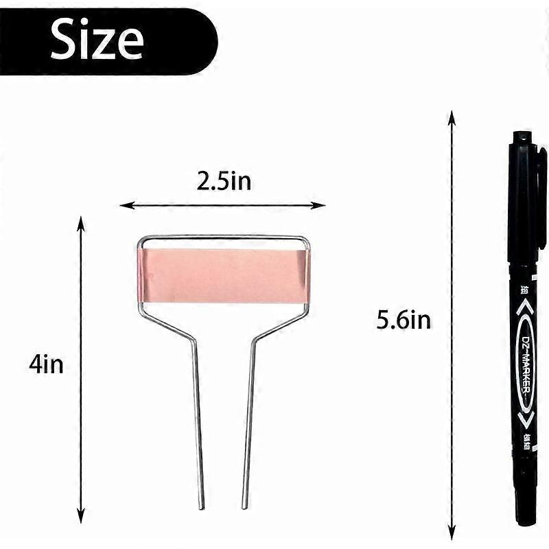 40 Pack Metal Plant Label Stakes - Copper Metal Plant Labels, High ...