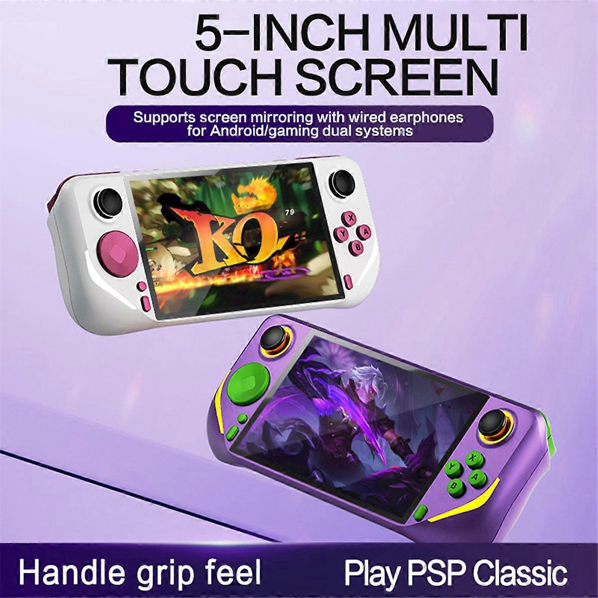 E6 Plus Handheld Game Console 32G+10000 Game 5 Inch Portable Game D ...