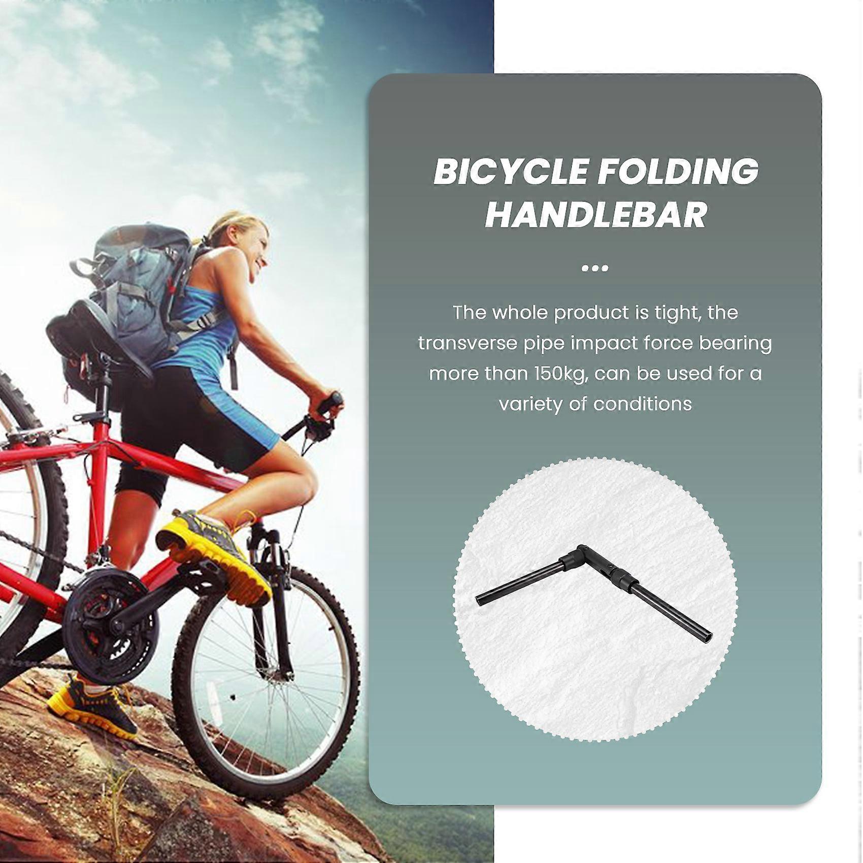 Folding Handle Bar 90 Degree Fold Handlebar Black 23.5mm | Fruugo AU