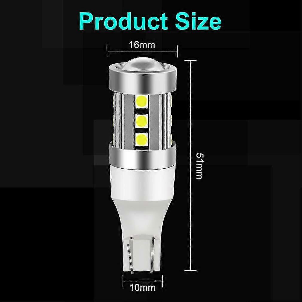 2Pcs W16W LED 912 921 T15 LED Bulbs 15SMD 3030 Chips 920 Lamp Car ...