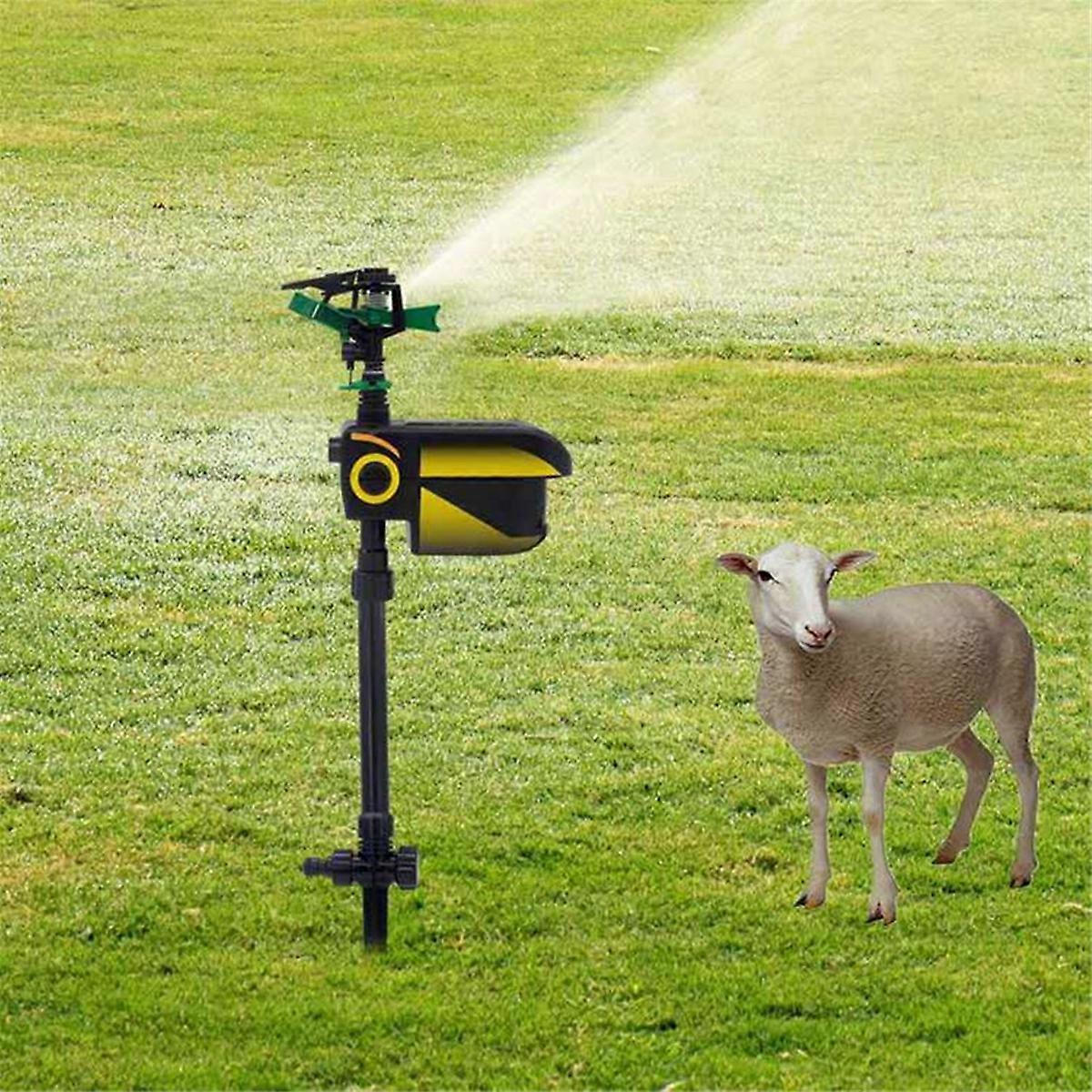 Sprinkler Automatic Rotating Large Area Solar Motion Activated Animal ...