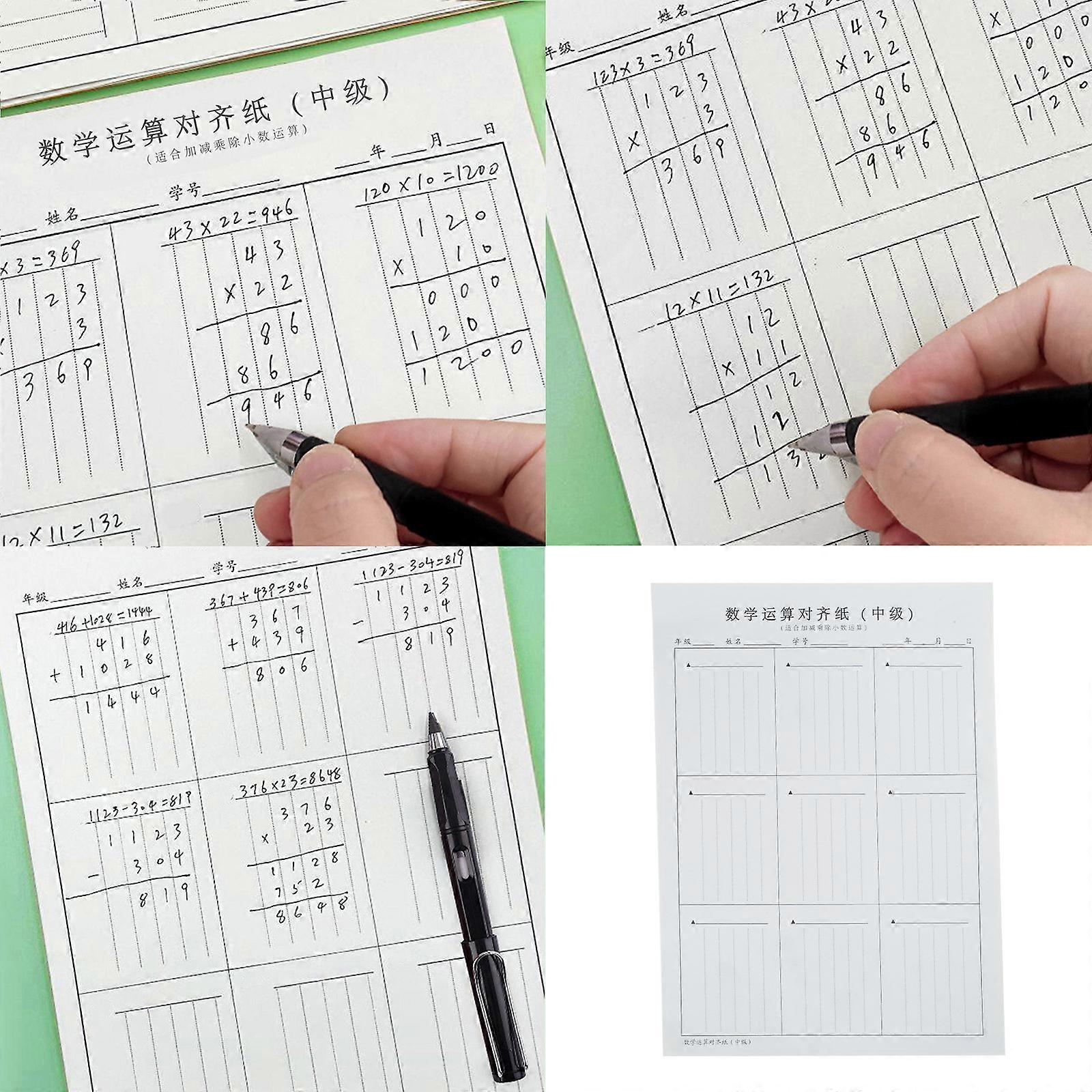 50 Sheets Math Exercise Books Vertical Addition and Subtraction ...