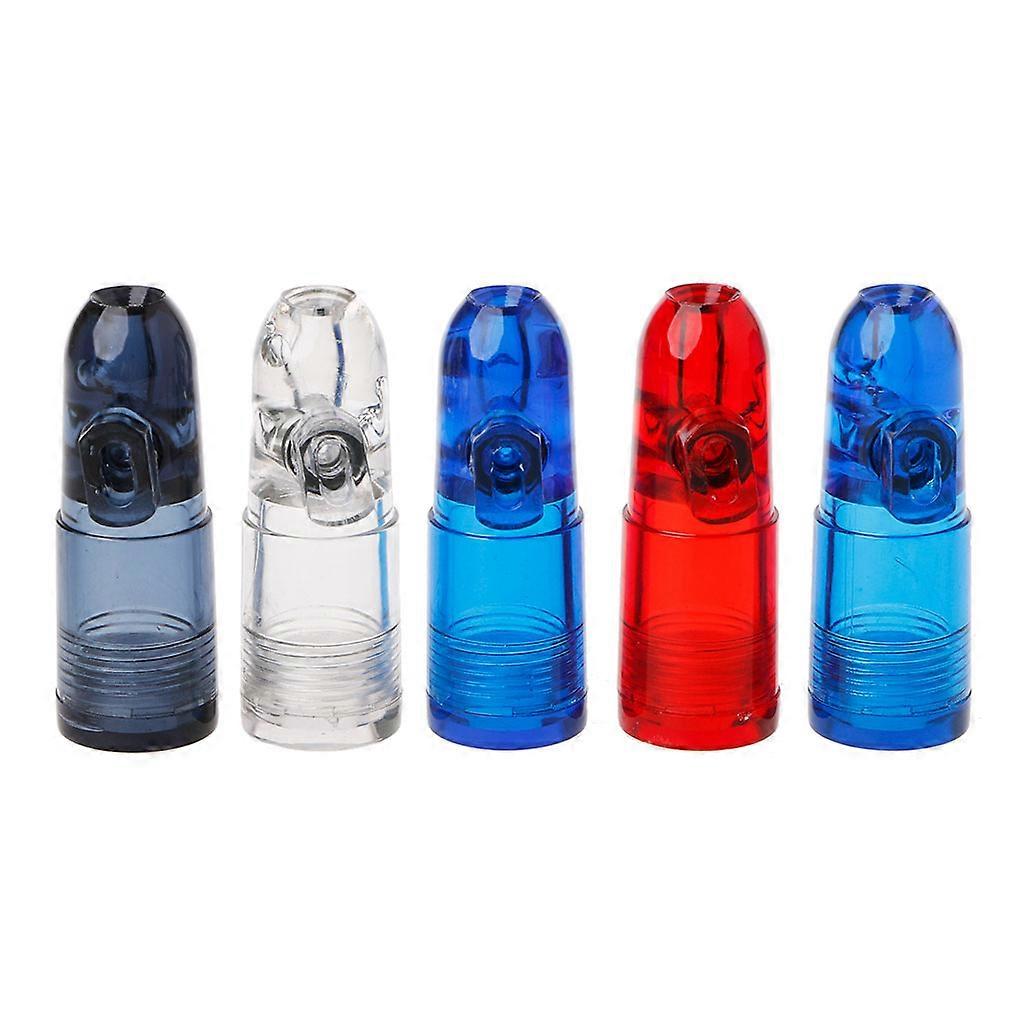 Portable Bullet Snuff Dispenser Snorter Rocket Shape Acrylic Bottle ...