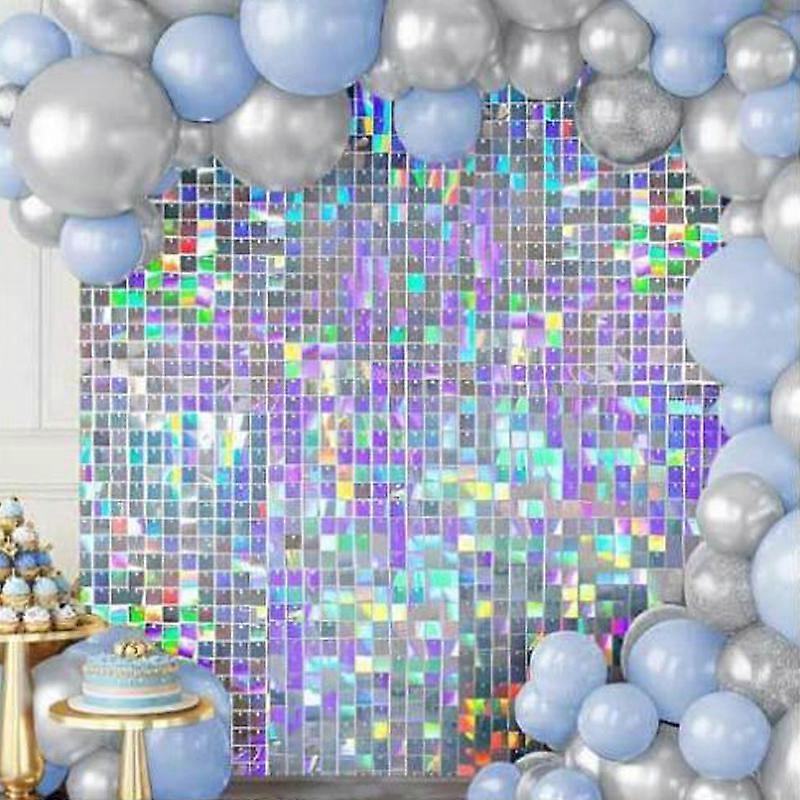 PolychromeShimmer Wall Backdrop 3D Sequin Panel Backdrop Art Wall ...