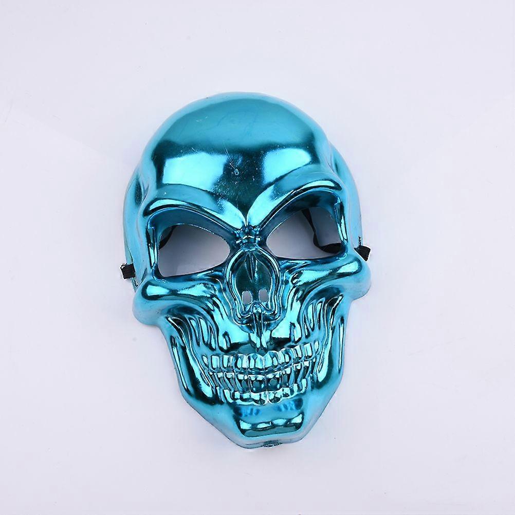 2pcs Halloween Scary Skeleton Mask Plated Full Face Mask Ghost Death ...