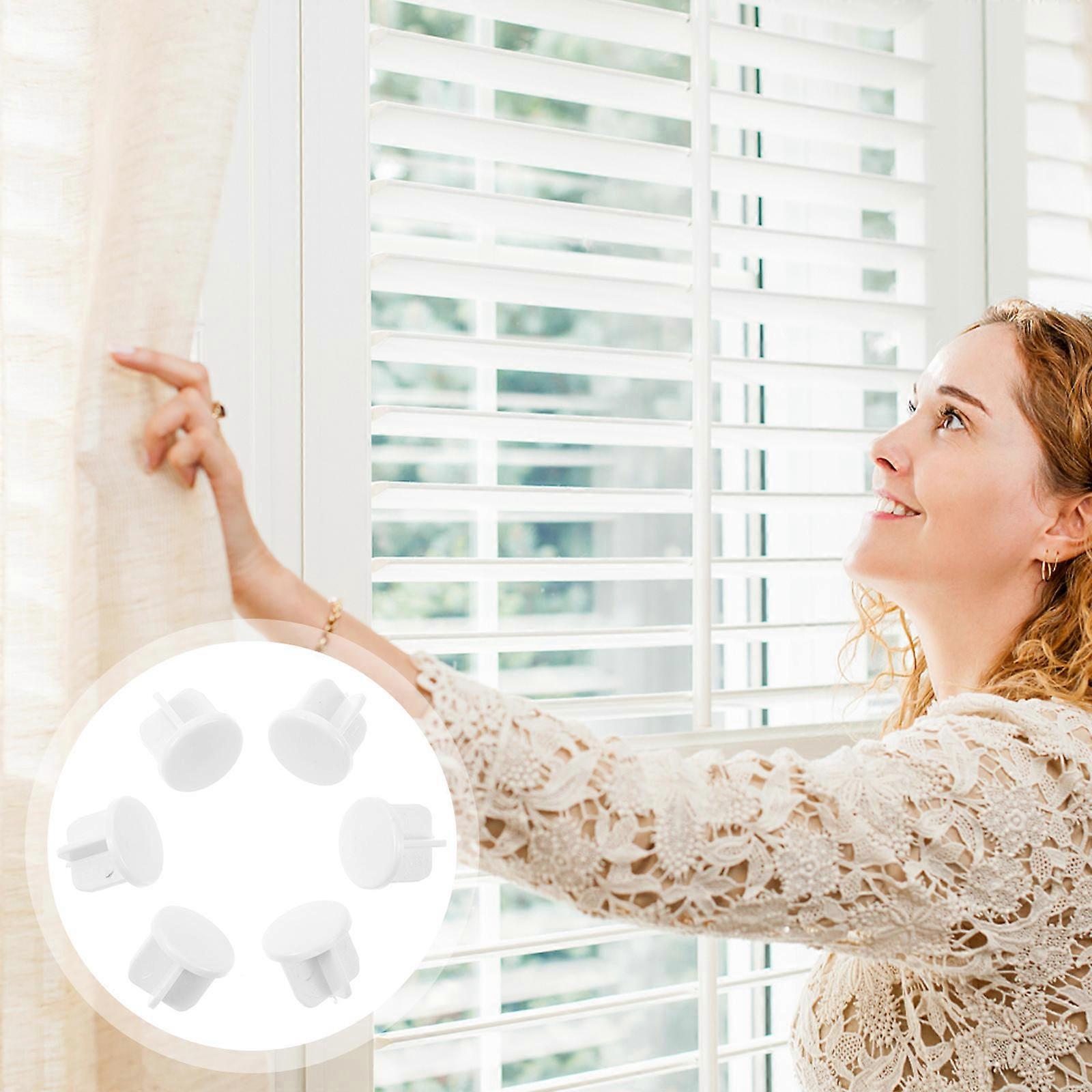 Blinds Bottom Rail End Caps for Roller Blinds Replacement 50Pcs White ...