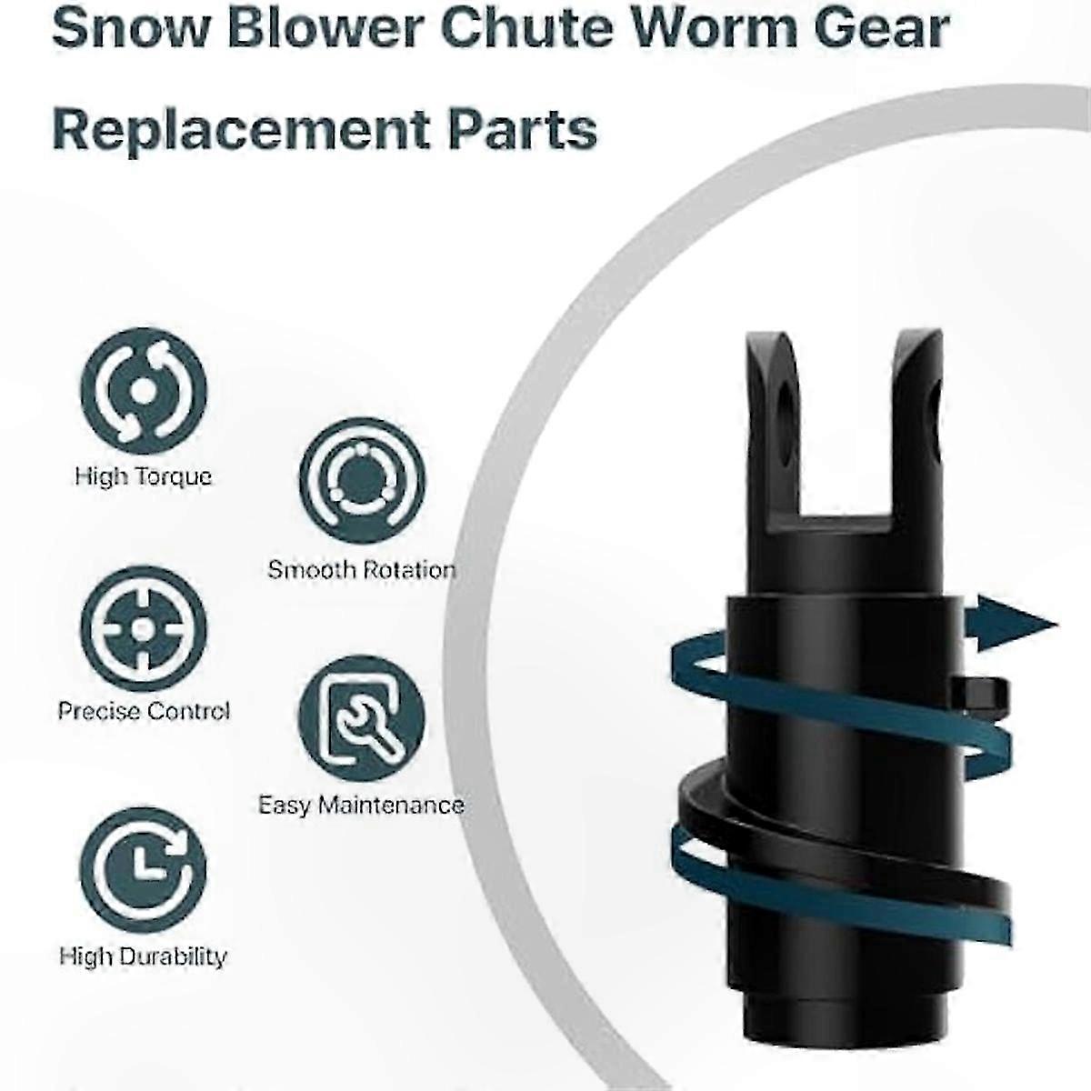 Snow Thrower Chute Worm Gear Replacement for Snow Blower Rotator ...