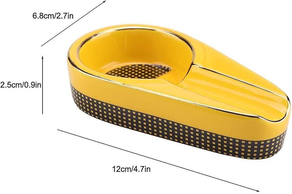 2024 Mini Cigar Ashtray, Portable Fashion Scalloped Desktop Ceramic ...