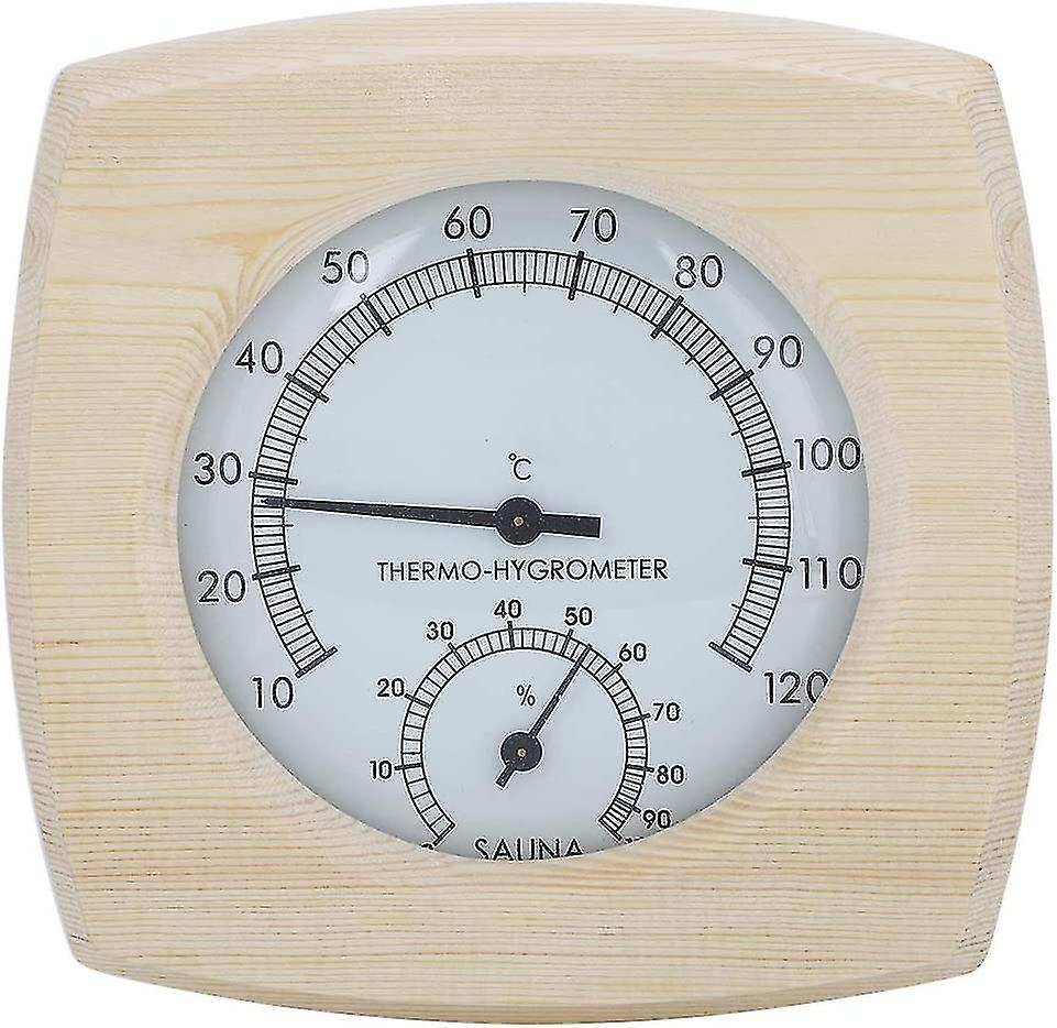 Sauna Thermometer And Hydrometer, Sauna Wooden Thermometer 2 In 1 Sauna ...