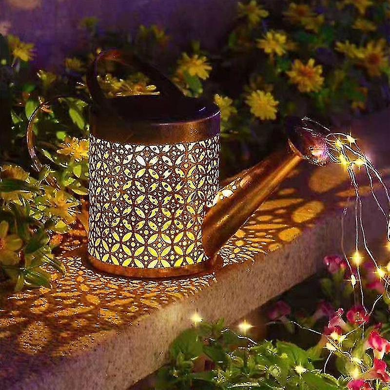 Outdoor Solar Led Watering Can Light,garden Lights With Hook For ...