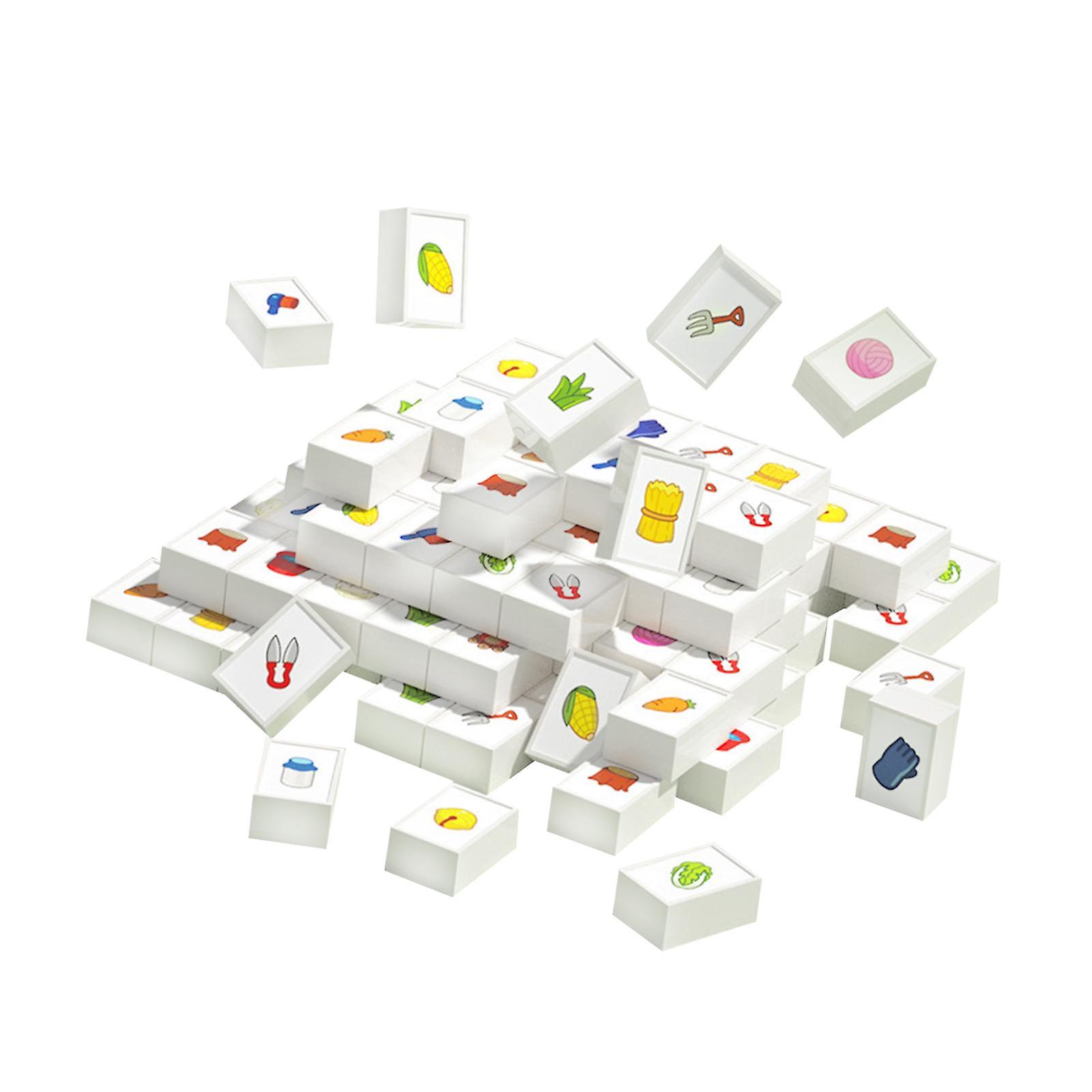 Mini Mahjong Set Fine Motor Skill Toddler Memory Game For Children ...