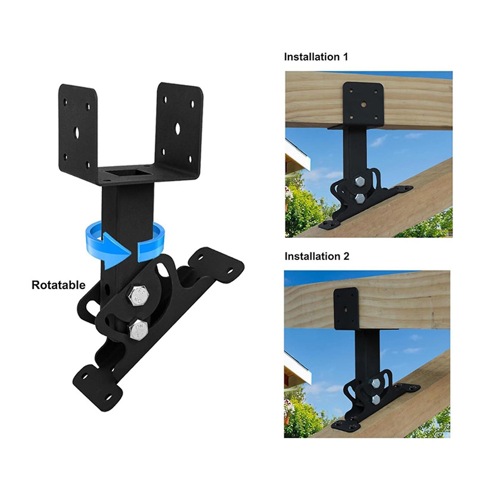 Pergola Roof Riser Beam Bracket Roof Riser Bracket Adjustable Angle ...