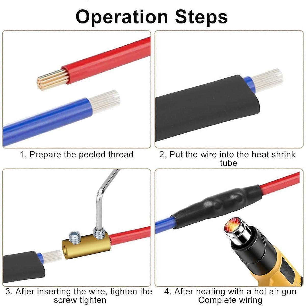 30pcs 10 AWG Gauge Wire Connector Nut Kit, 60A Splicing Wiring ...