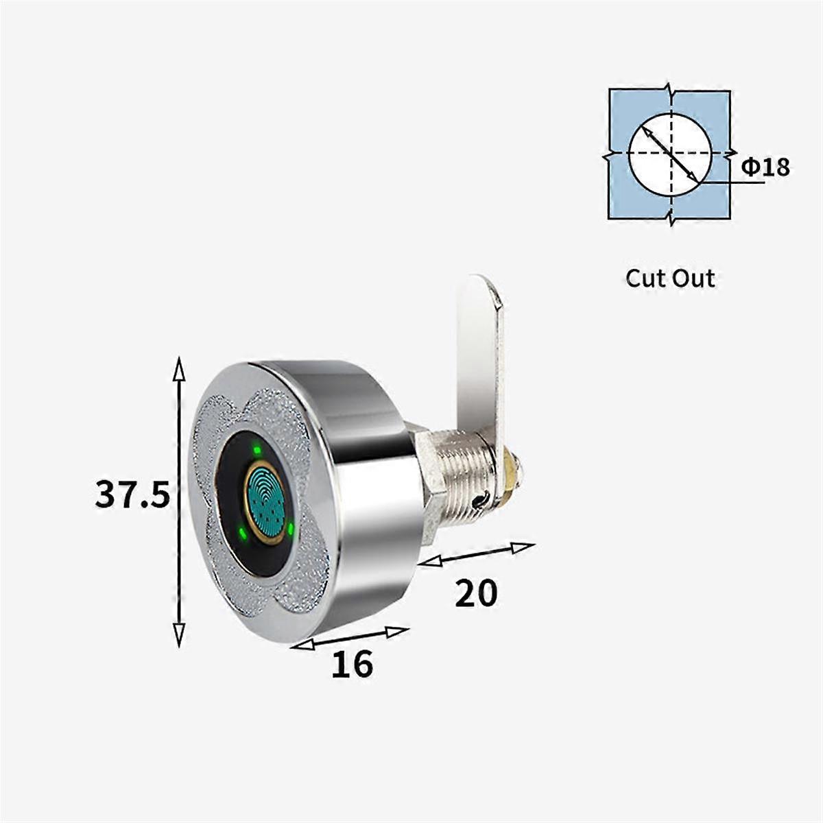 Drawer Fingerprint Lock Password Mailbox Lock Biometric Drawer Lock ...