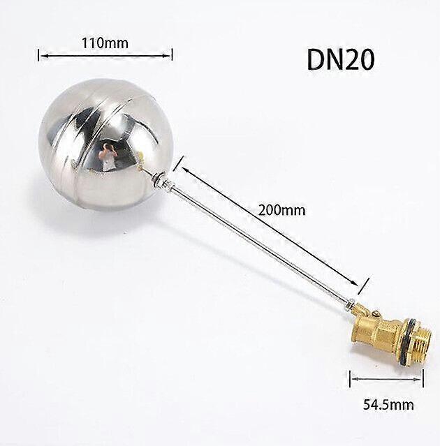 Float valve 1" 3/4"1/2" ball overflow protection overfill protection ...