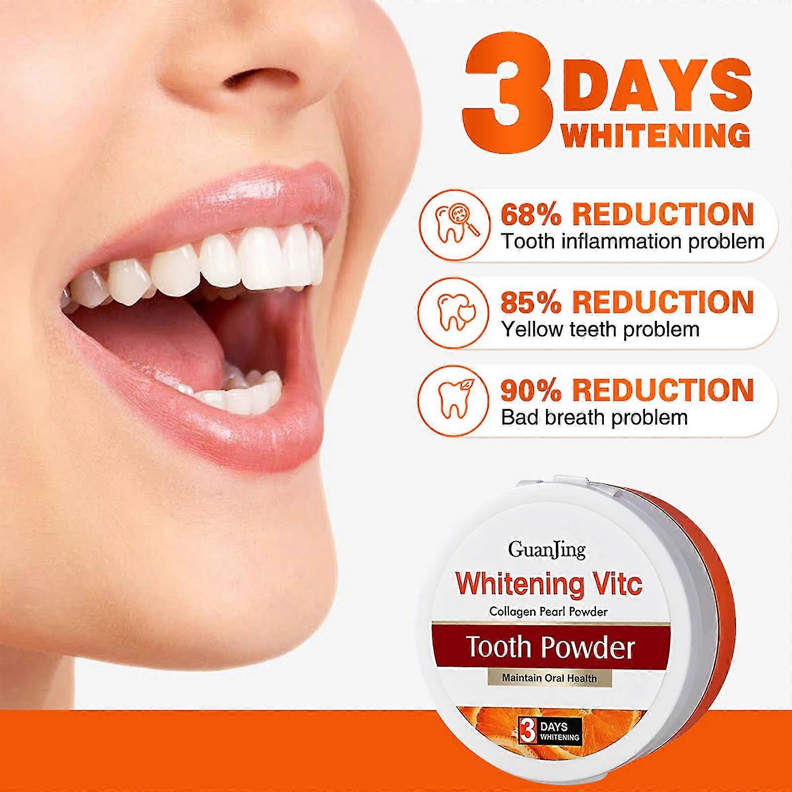 VC Beauty Tooth Powder: Whiten And Clean Teeth, Stains And Dirt ...