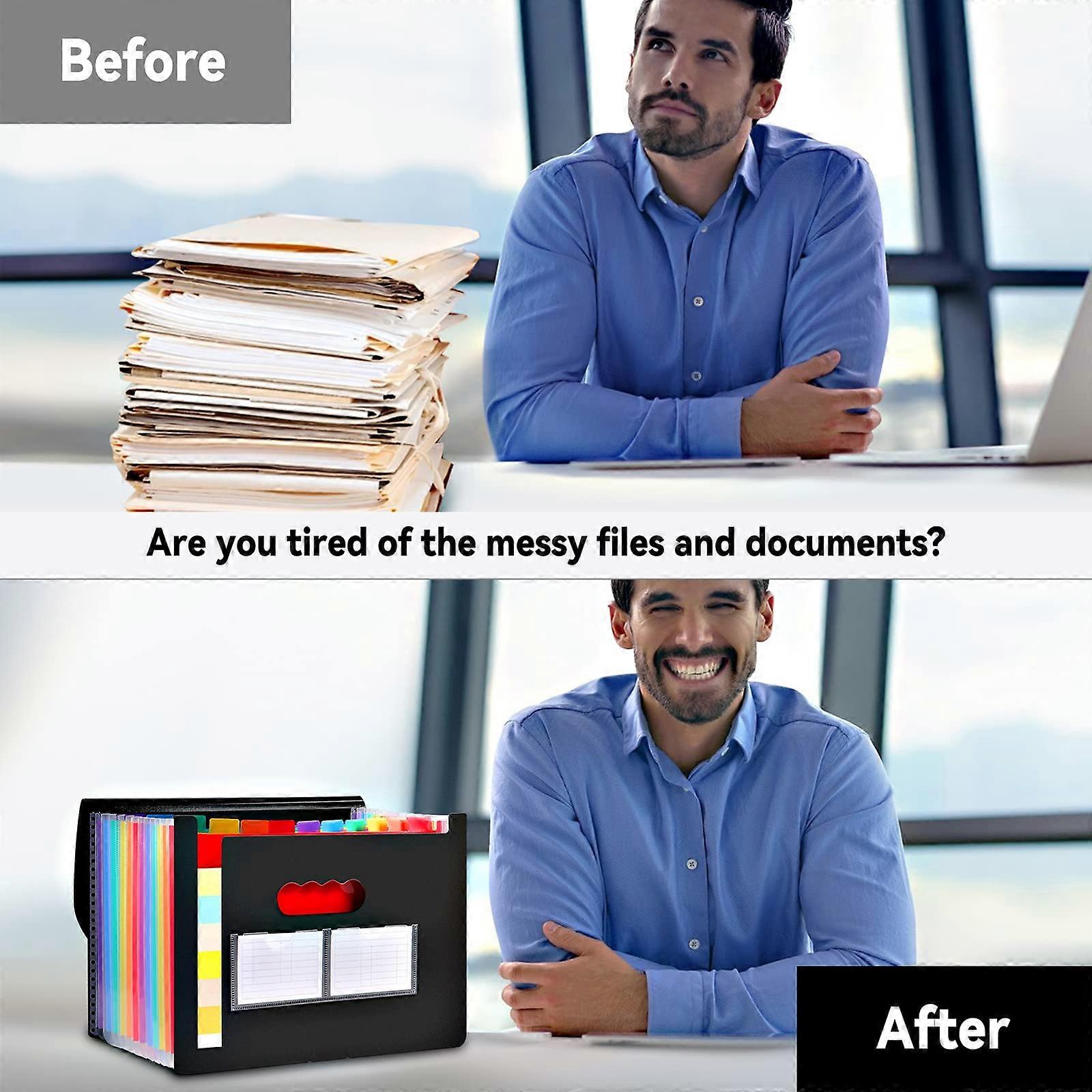 Office Document Organizer, Administrative Paper Storage, 12 Compartment ...