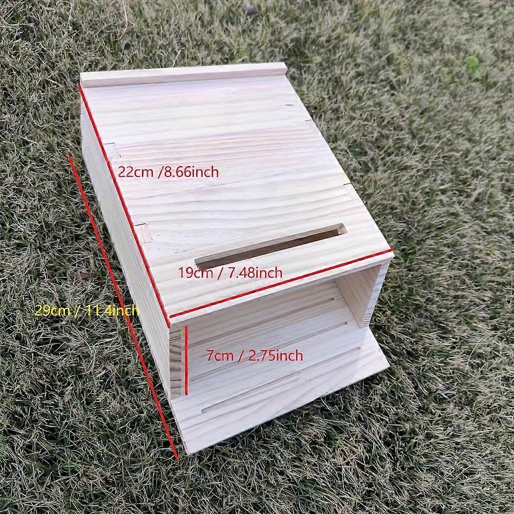 Outdoor Hanging Bat House, Wooden Bat Box, Double Chamber, Bat ...