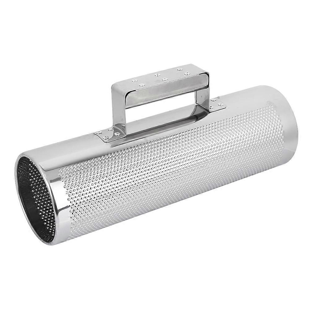 Metal Guiro With Scraper Black Cylinder Sand Shaker Hand Percussion ...