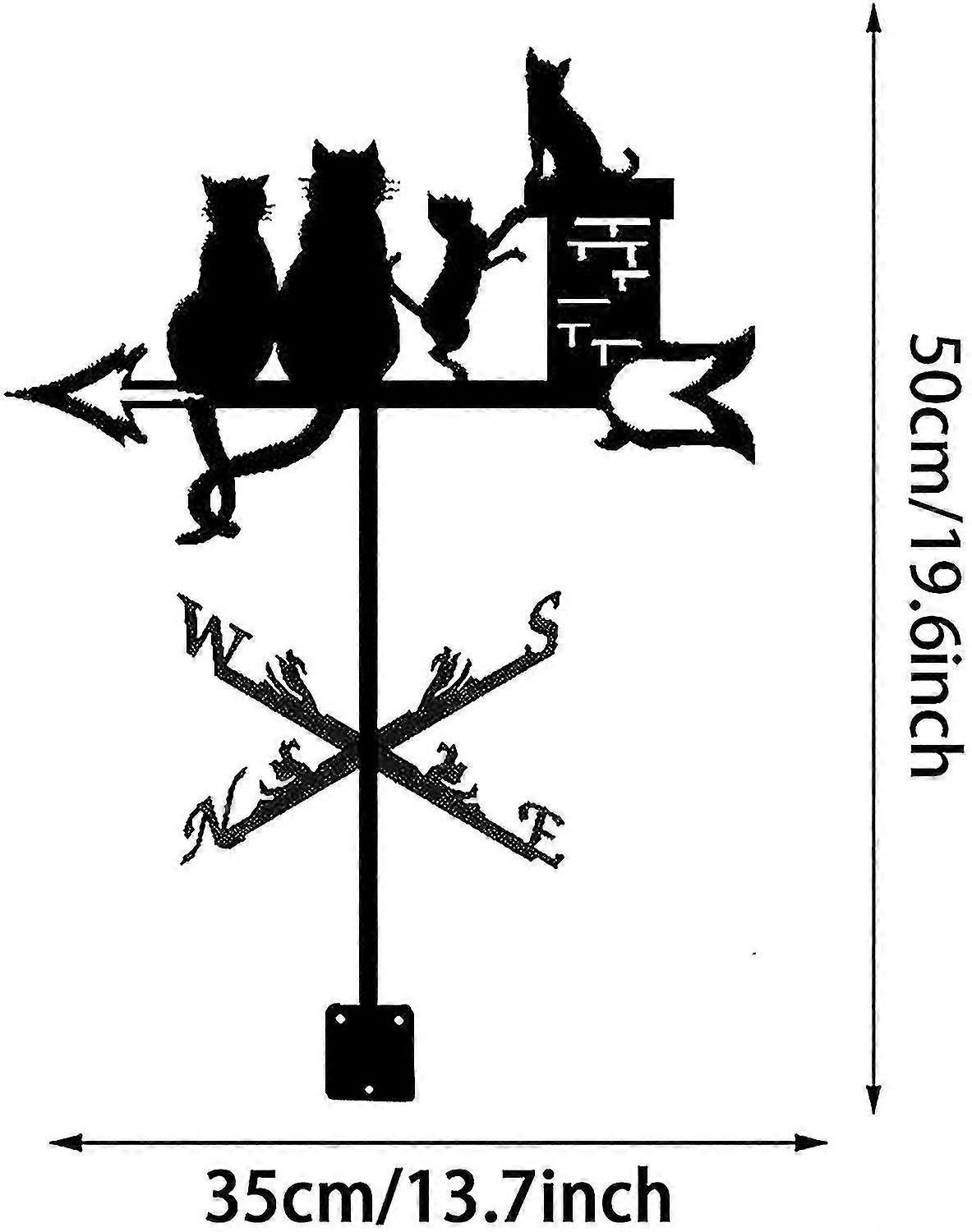 Metal Weather Vane Weather Vanes Wind Vane Weather Vane Cats Family ...