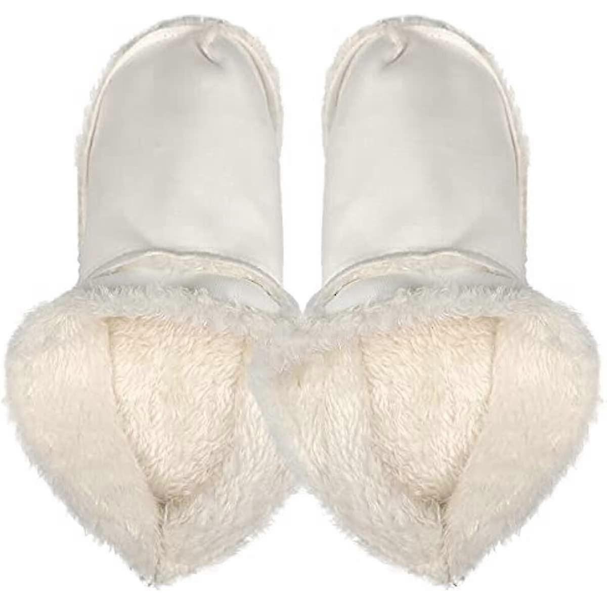 Insoles For Crocs Clogs Replacement, White Fur Insert Lining Shoe Inner ...