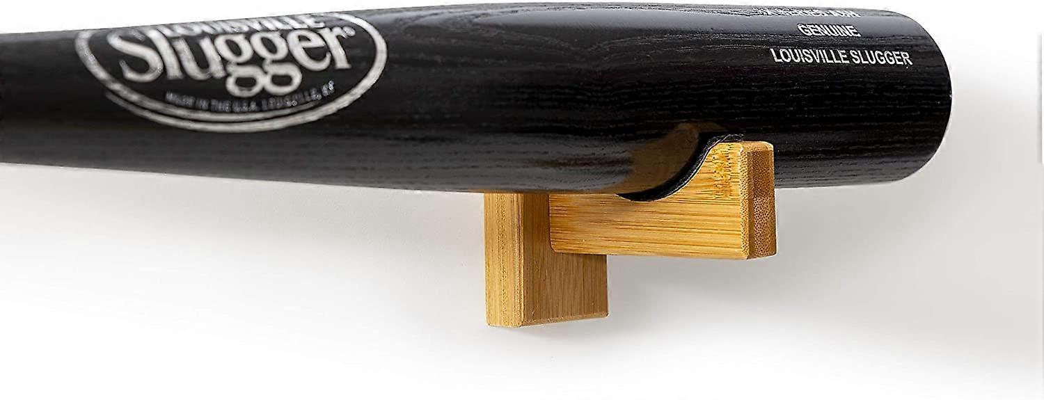 Baseball Bat Display Case Wall Mount Horizontal Rack Brackets Hanger ...