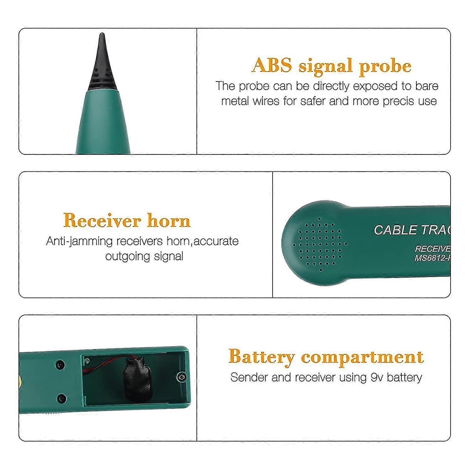 Electrical Cable Tracer, Circuit Tester, Telephone Cable Tester, Ms6812 ...