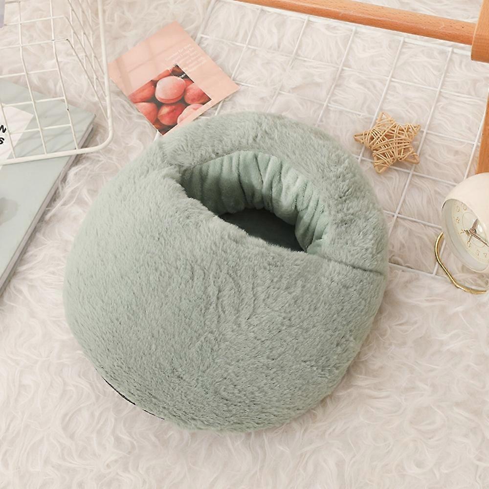 Plug -in on the bed, sit on the sofa with a circular feet covering the ...