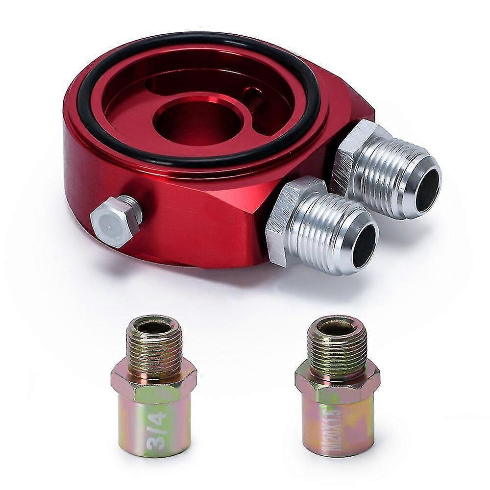 Car Universal Oil Filter Sandwich Adapter For Oil Cooler Plate Kit An10 ...