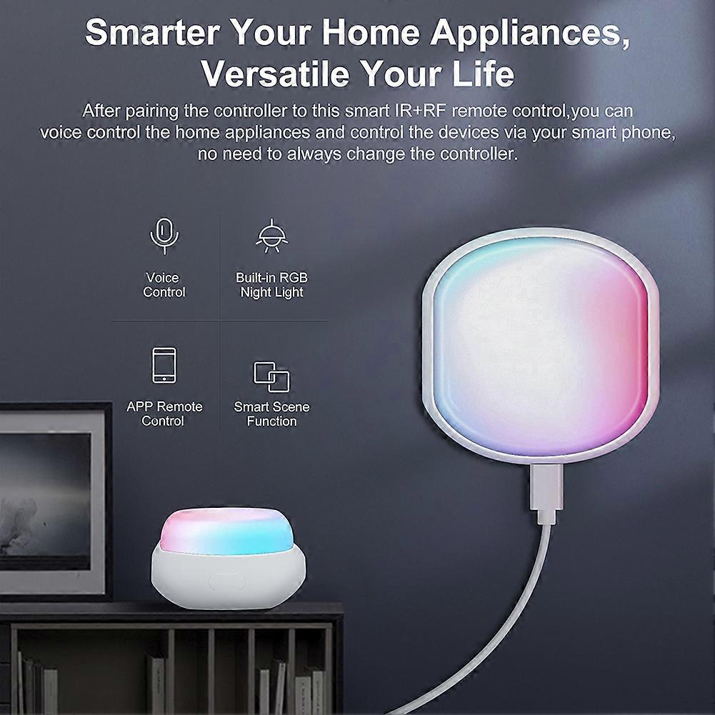 Universal Remote Control with Colorful Light Smart Infrared Appliances ...