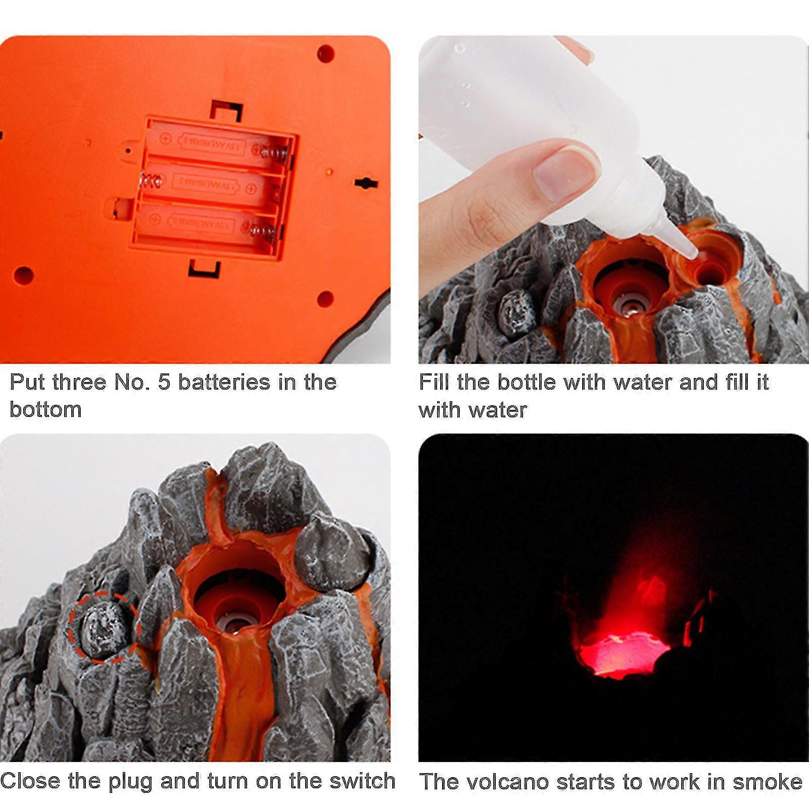 Children Toy Simulation With Led Pvc Volcanic Eruption Model For Office ...