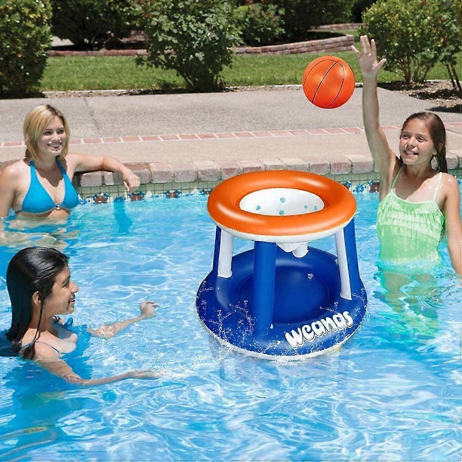 Pool Float Set, Volleyball Net & Basketball Hoops & Balls for Children ...