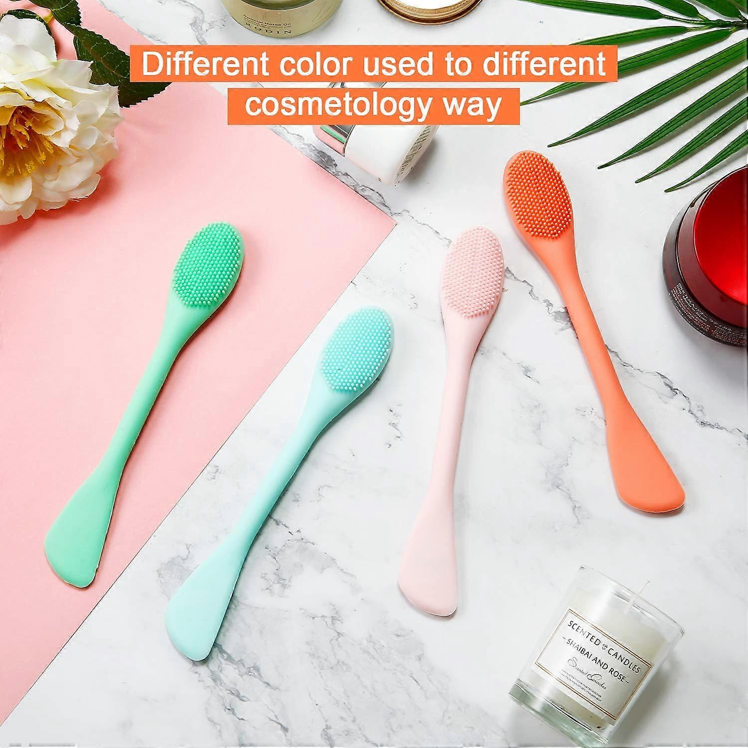 2-Pack Silicone Mask Brush, Facial Grooming Tool, For Charcoal Blending ...