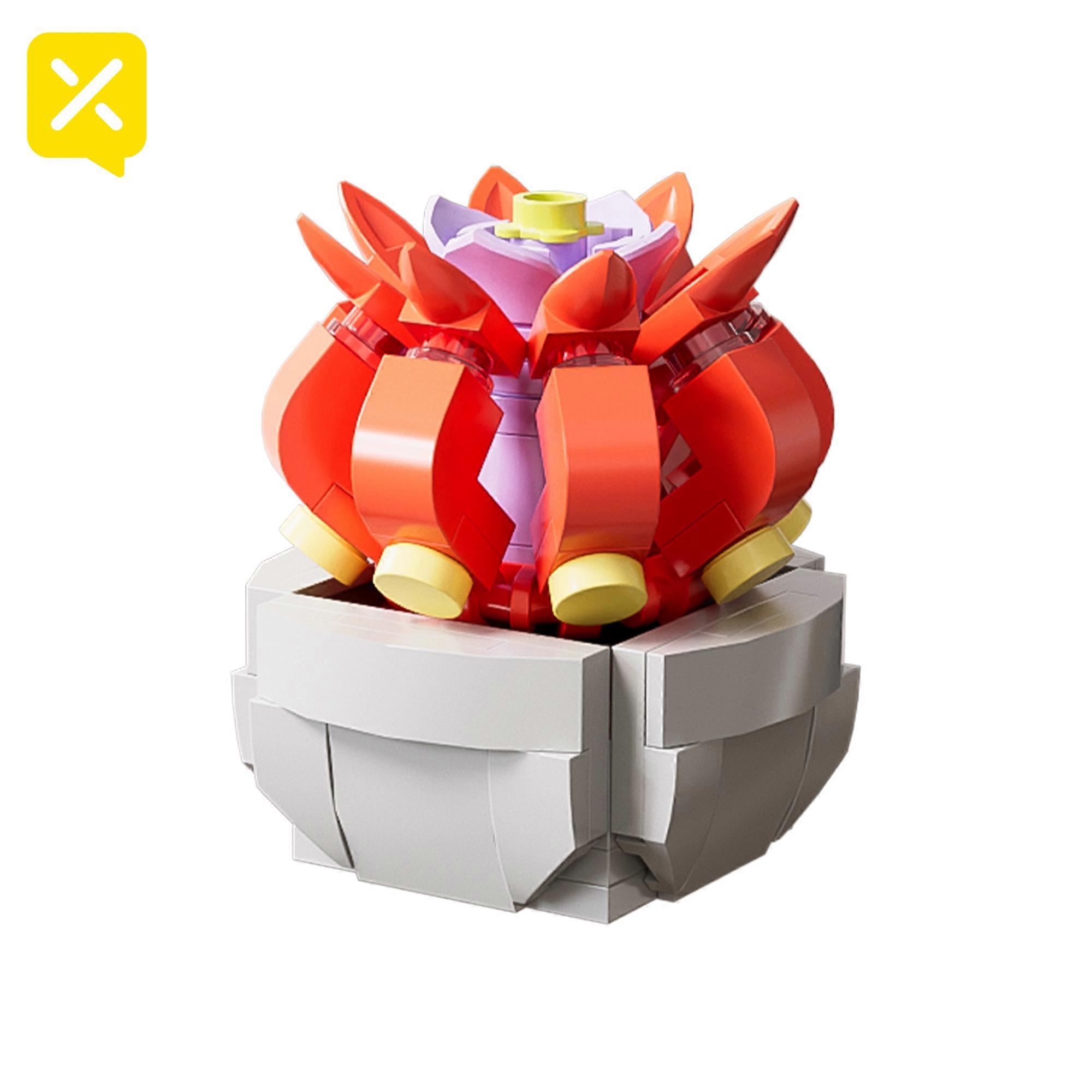 Building Blocks Flowers Plants Bonsai Succulent Potted Assembly Bricks ...