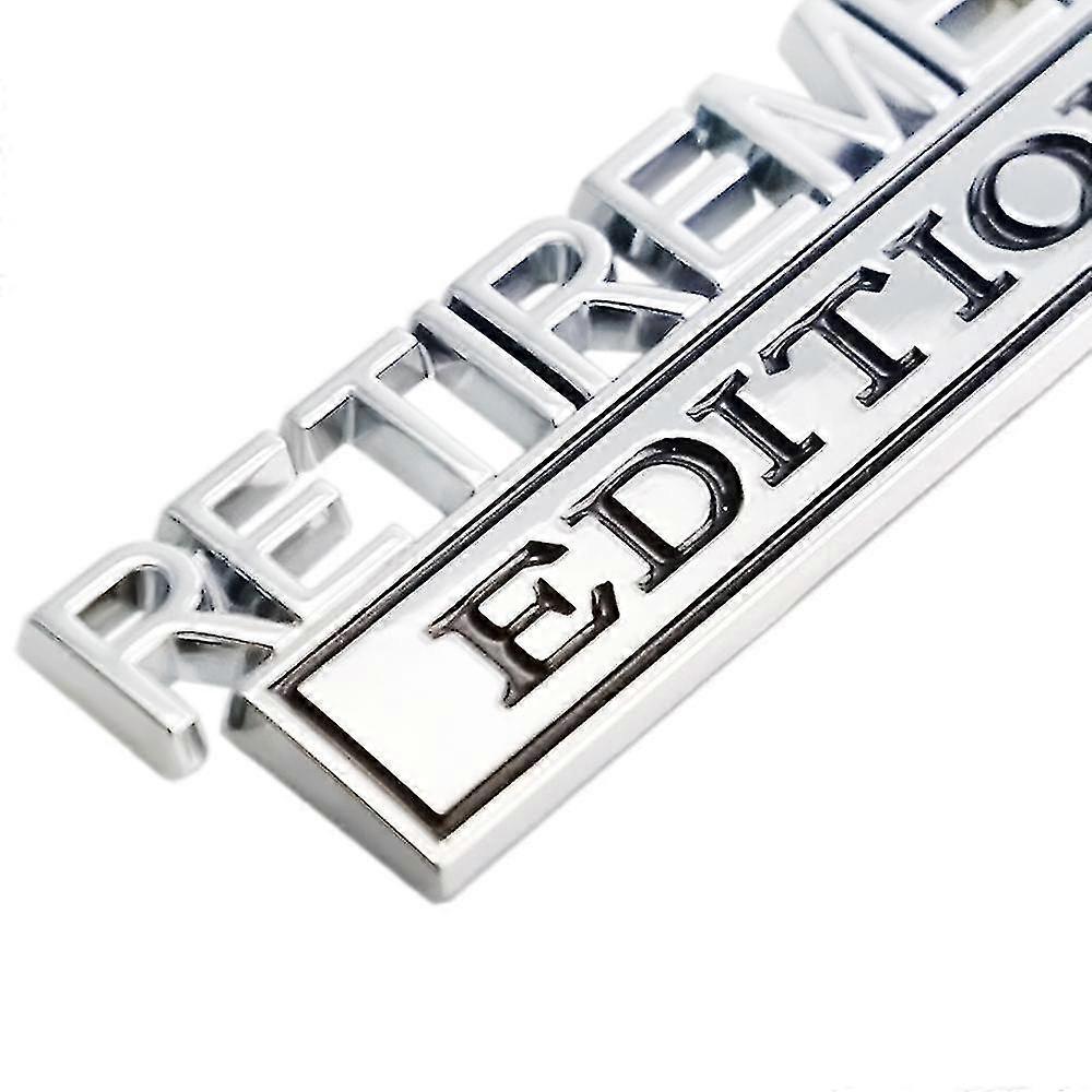 Retirement Edition 3d Badge Decals Car Tail Side Sticker Accessories ...
