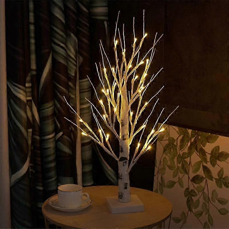 Tabletop Tree, White Tree With Led Lights, Warm White Small Tree Lights ...