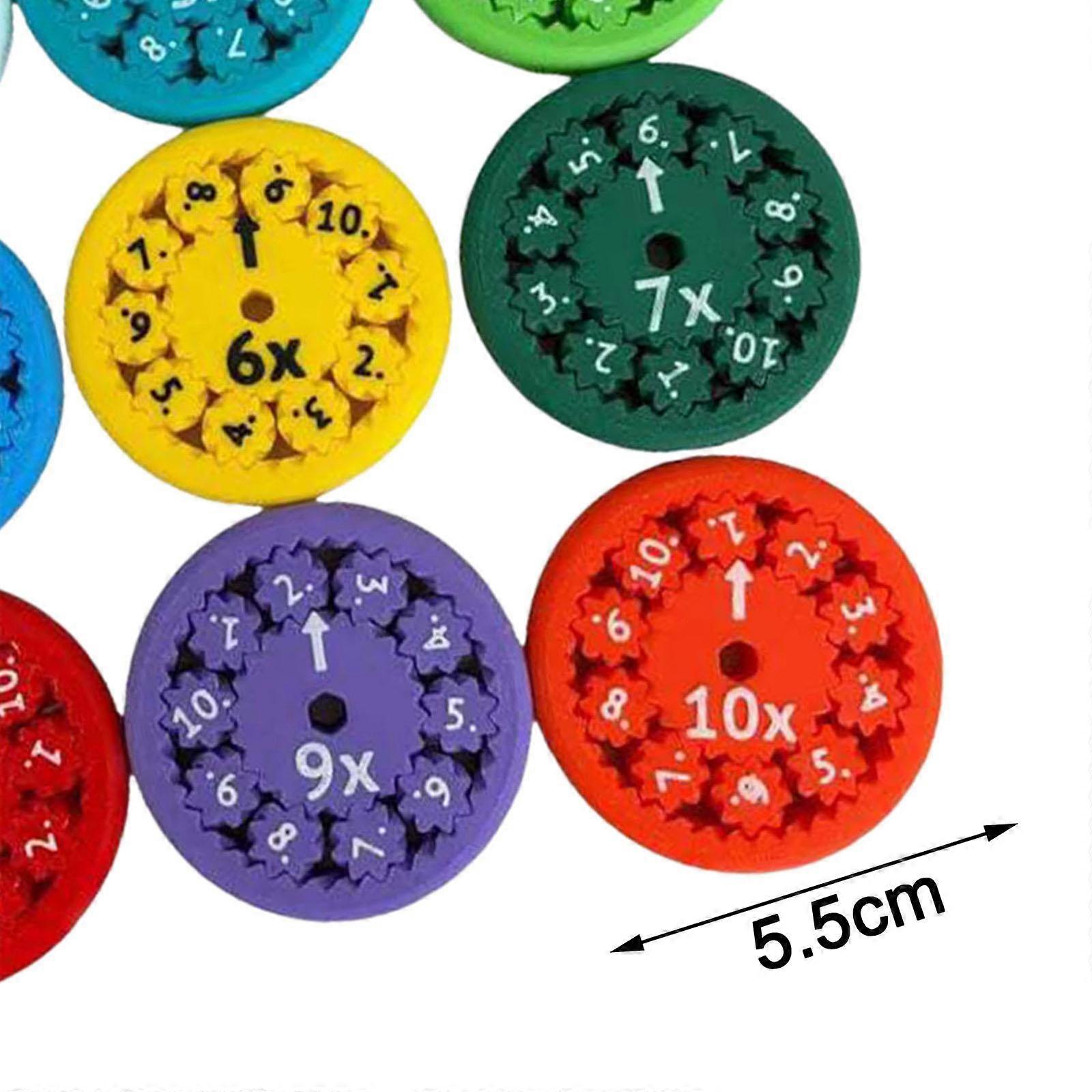 Math Fidget Rotating Wheel Counting Educational Toy for Kids Home Boys ...