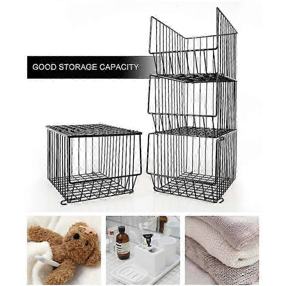 Movable Iron Storage Shelf 2 Layer Tier Drying Mesh Basket Metal Rack ...