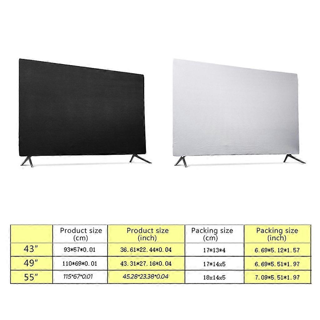 Soft Elastic Fabric Dust Cover for 43" 49" 55" LCD TV Hang-type ...