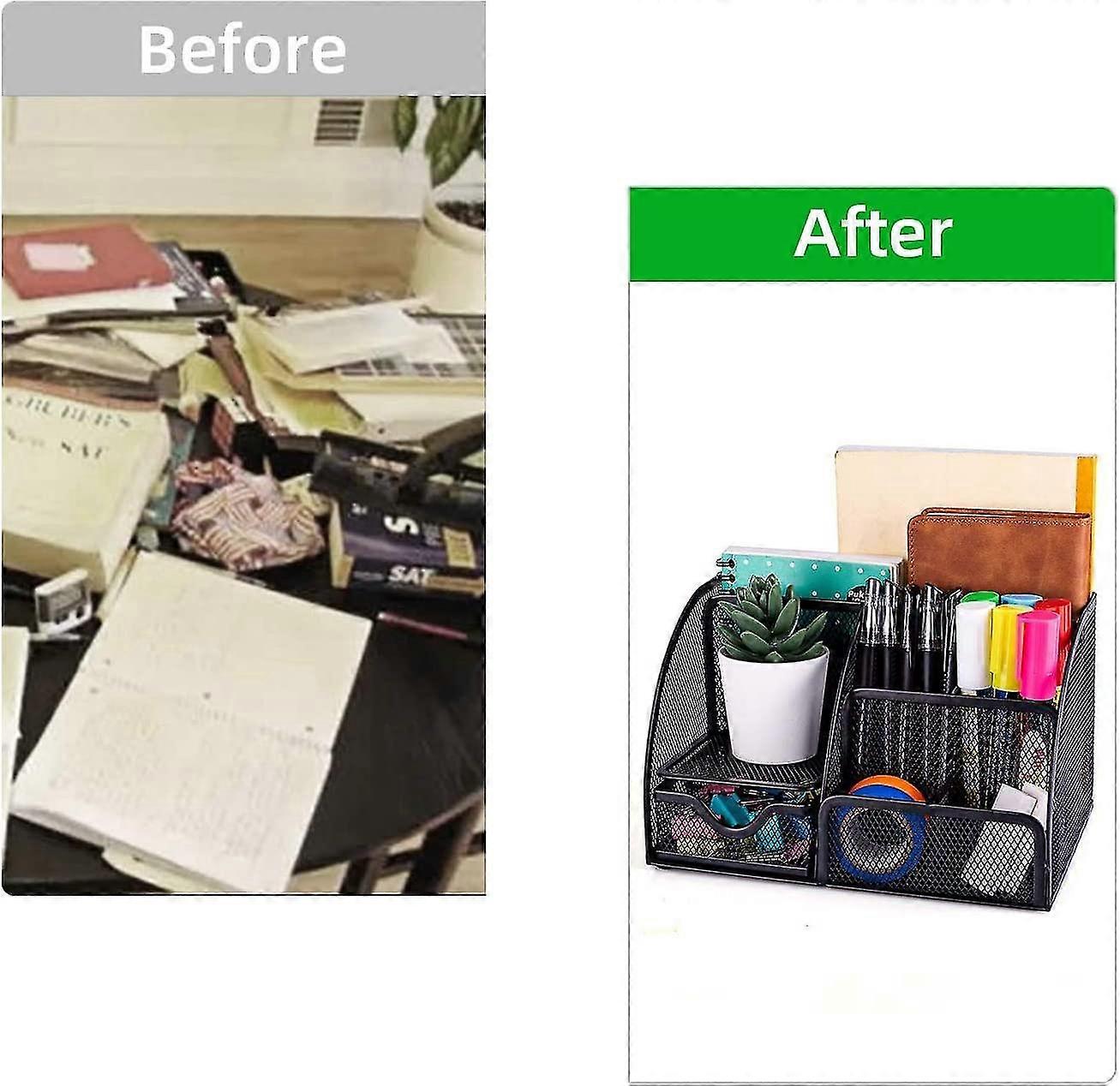 Multifunctional Desktop Storage,simple Mesh Desk Organizer,sliding ...